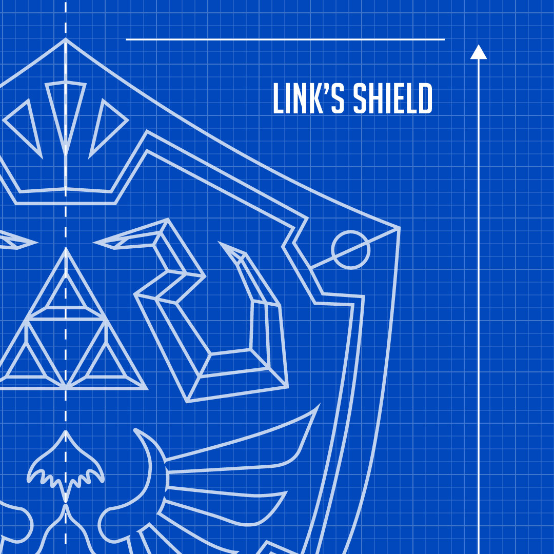 Escudo Hyliano / Hylian Shield - Zelda Patrón / Pattern / BluePrint ...